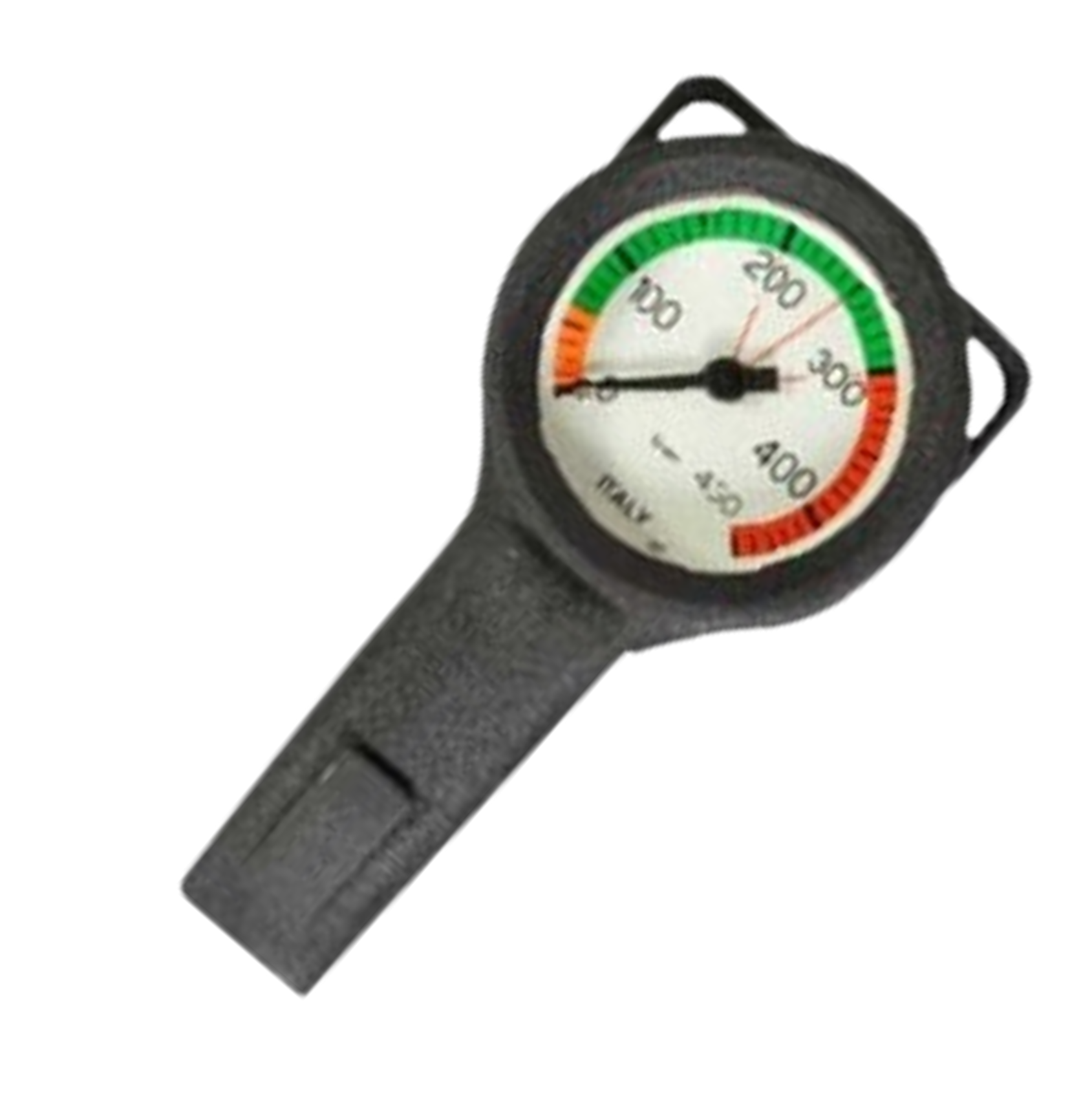 Manometer 450 Bar Ø 52 mm met rubber slang